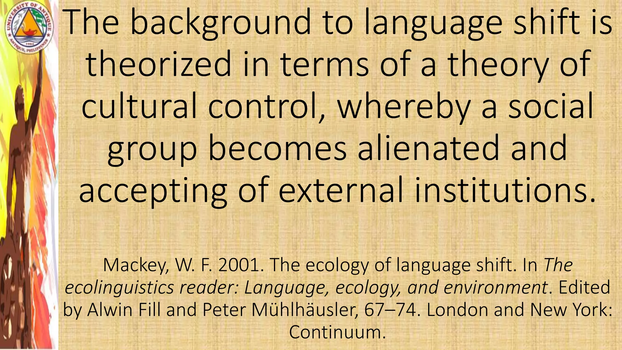 Language Shift and Factors Contributing to Language Shift | PPTX