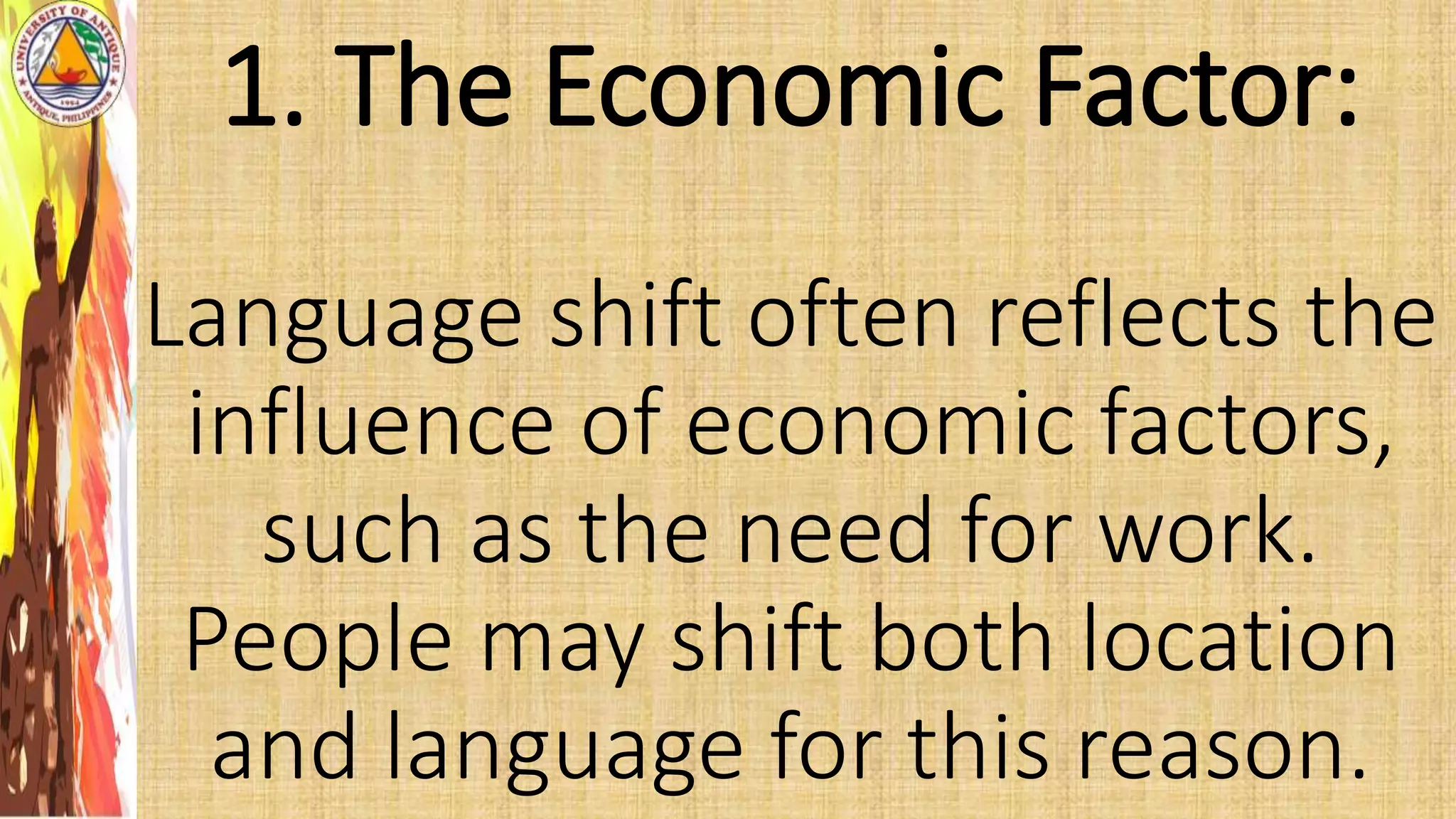 Language Shift and Factors Contributing to Language Shift | PPTX