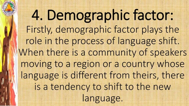 Language Shift and Factors Contributing to Language Shift | PPTX
