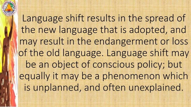 Language Shift and Factors Contributing to Language Shift | PPTX
