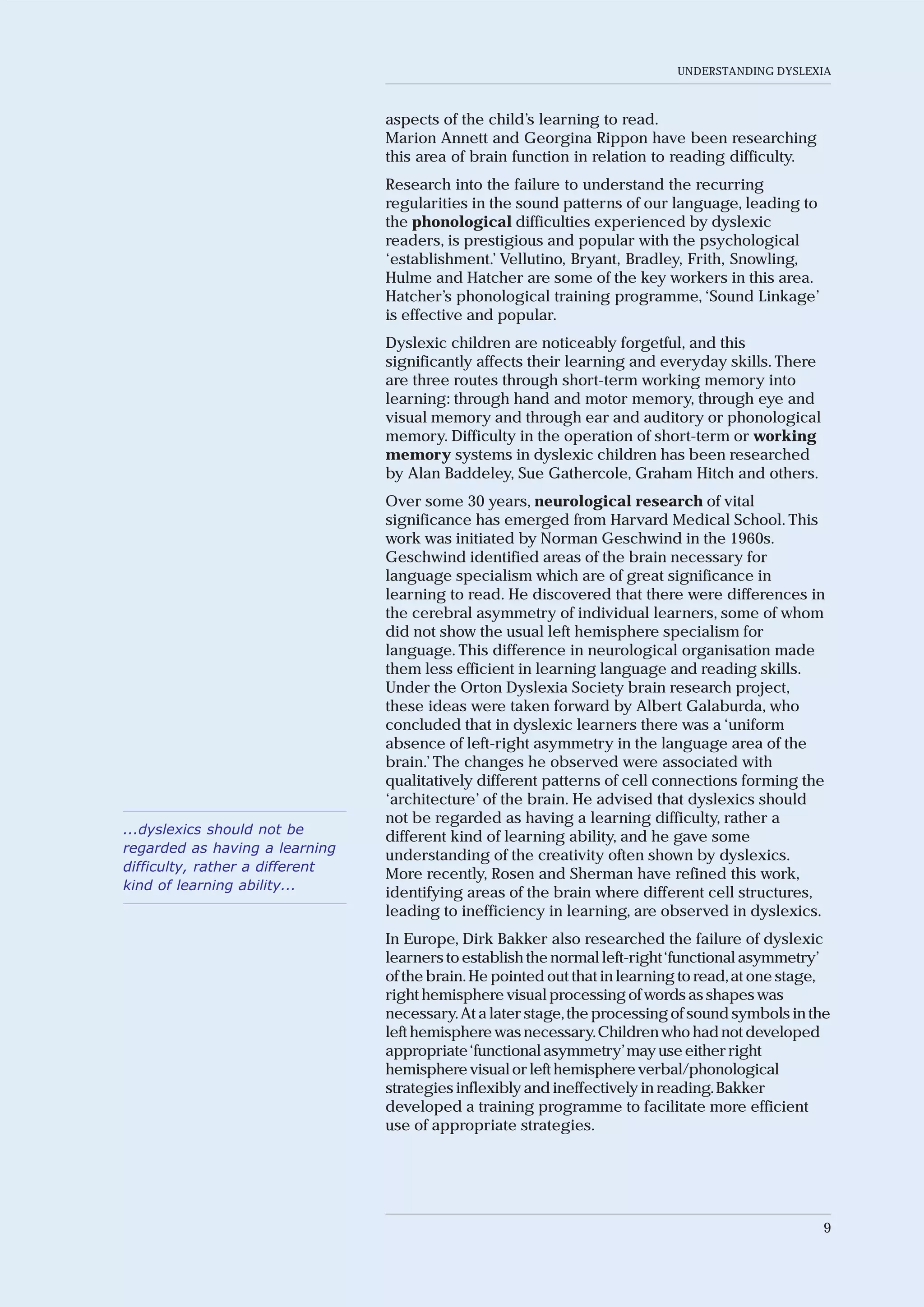 Language shock – dyslexia across cultures | PDF