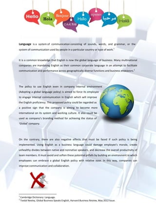 Languages in business | PDF