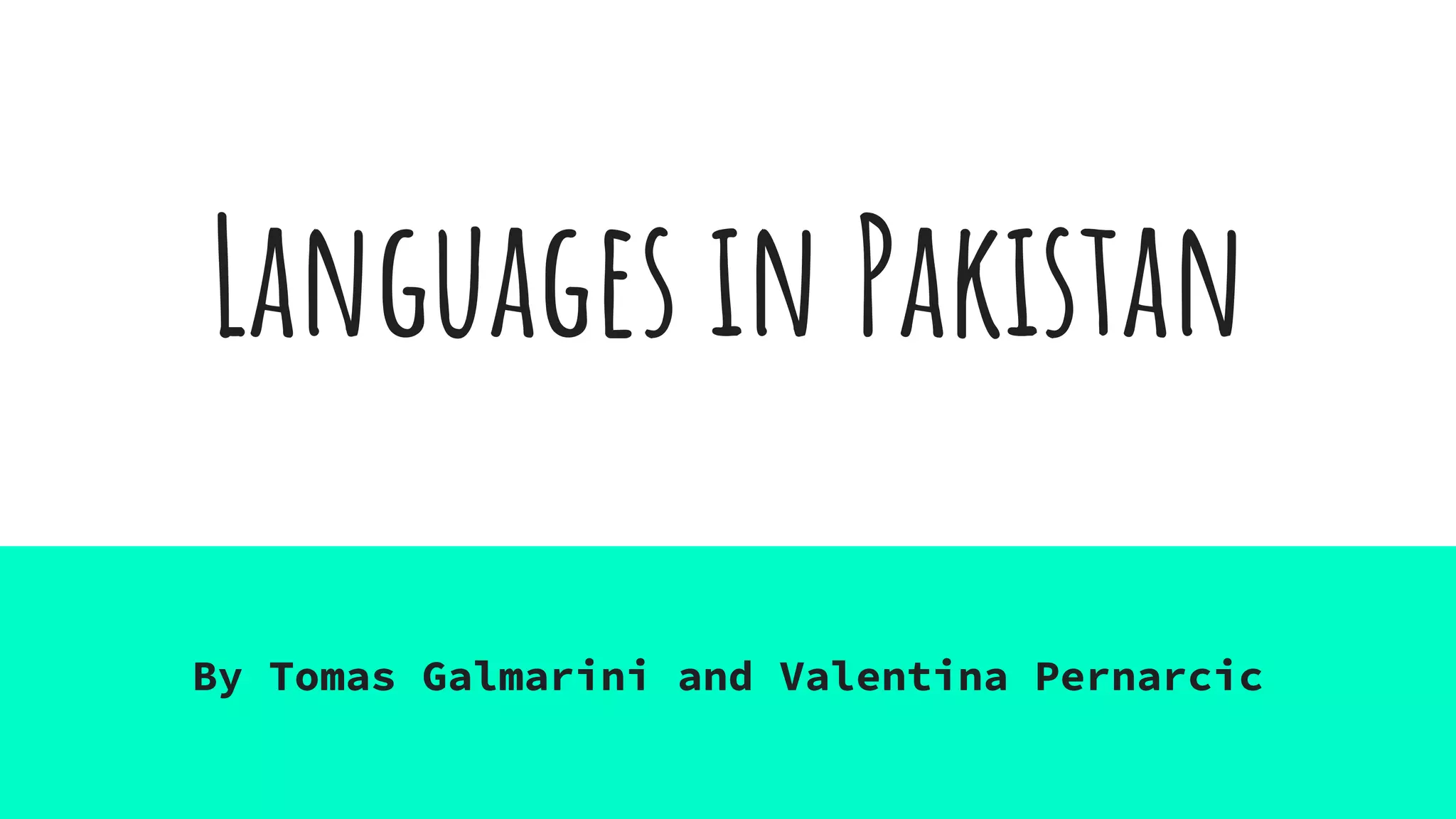 Languages in pakistan | PPTX