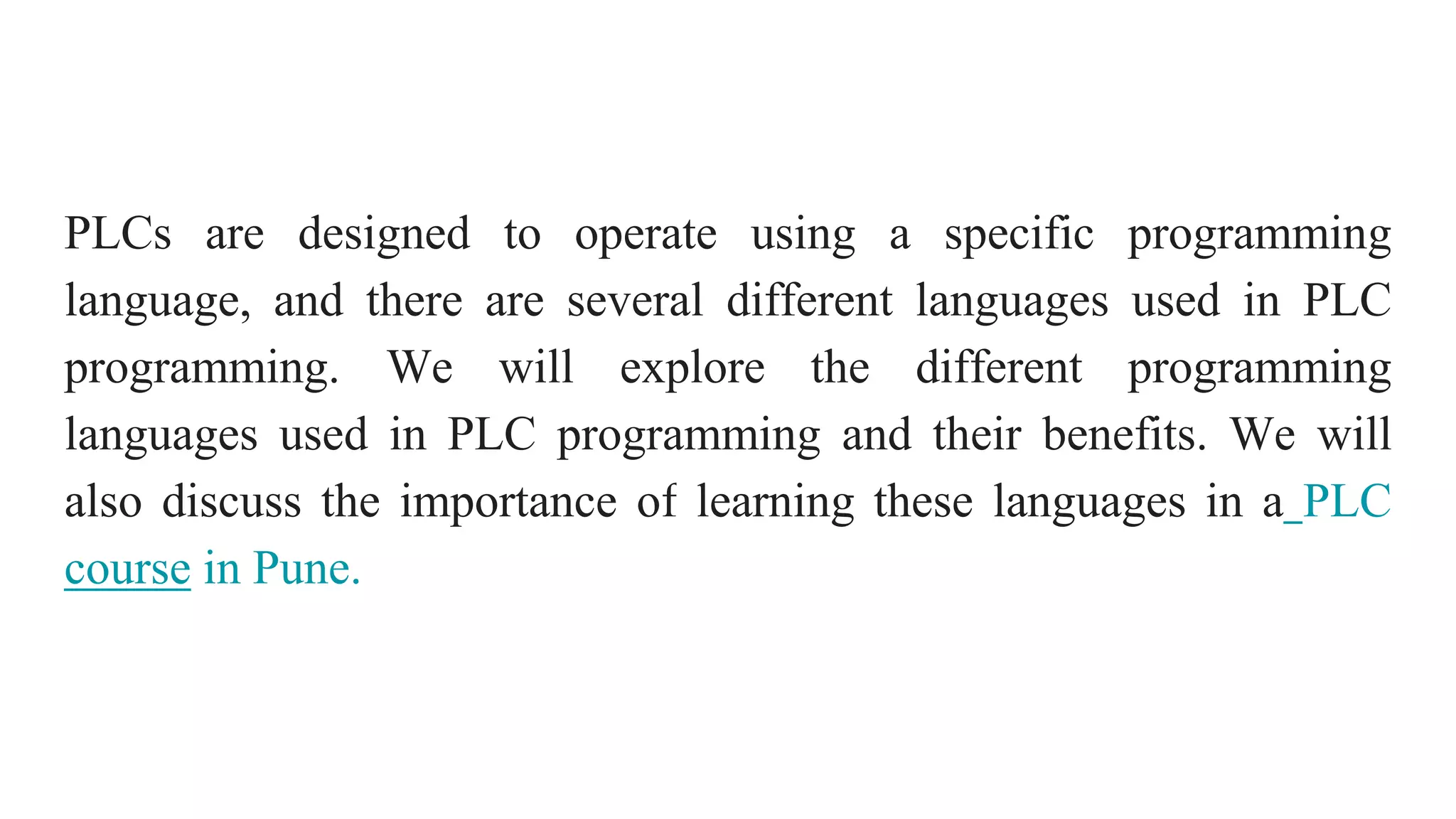 Languages in PLC_ PLC course in Pune_ IPCS.pptx