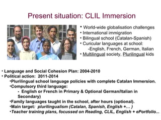 Languages in the catalan educational system | PPT | Education