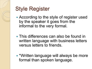 Language, society and culture | PPTX