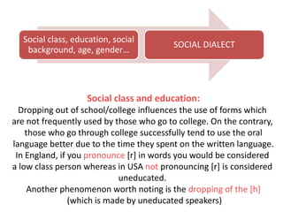 Language, society and culture | PPTX
