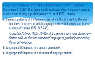 Language sociolinguistics presentation | PPTX