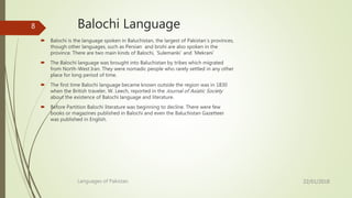 Languages of Pakistan | PPTX