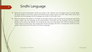 Languages of Pakistan | PPTX