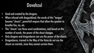 Languages of the elder scrolls | PPT