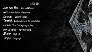 Languages of the elder scrolls | PPT