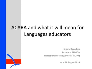ACARA Languages update | PPT