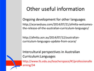 ACARA Languages update | PPT