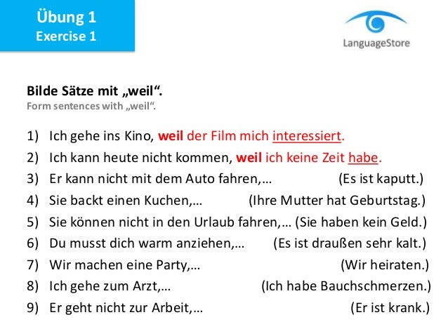 LanguageStore - weil vs. obwohl