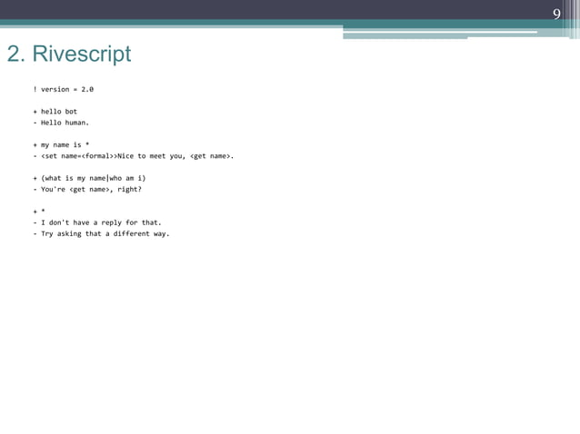 Survey On Script Based Languages To Write A Chatbot Pptx Programming Languages Computing