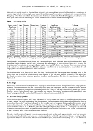 Languages used by teachers in English-language classrooms: An EFL ...