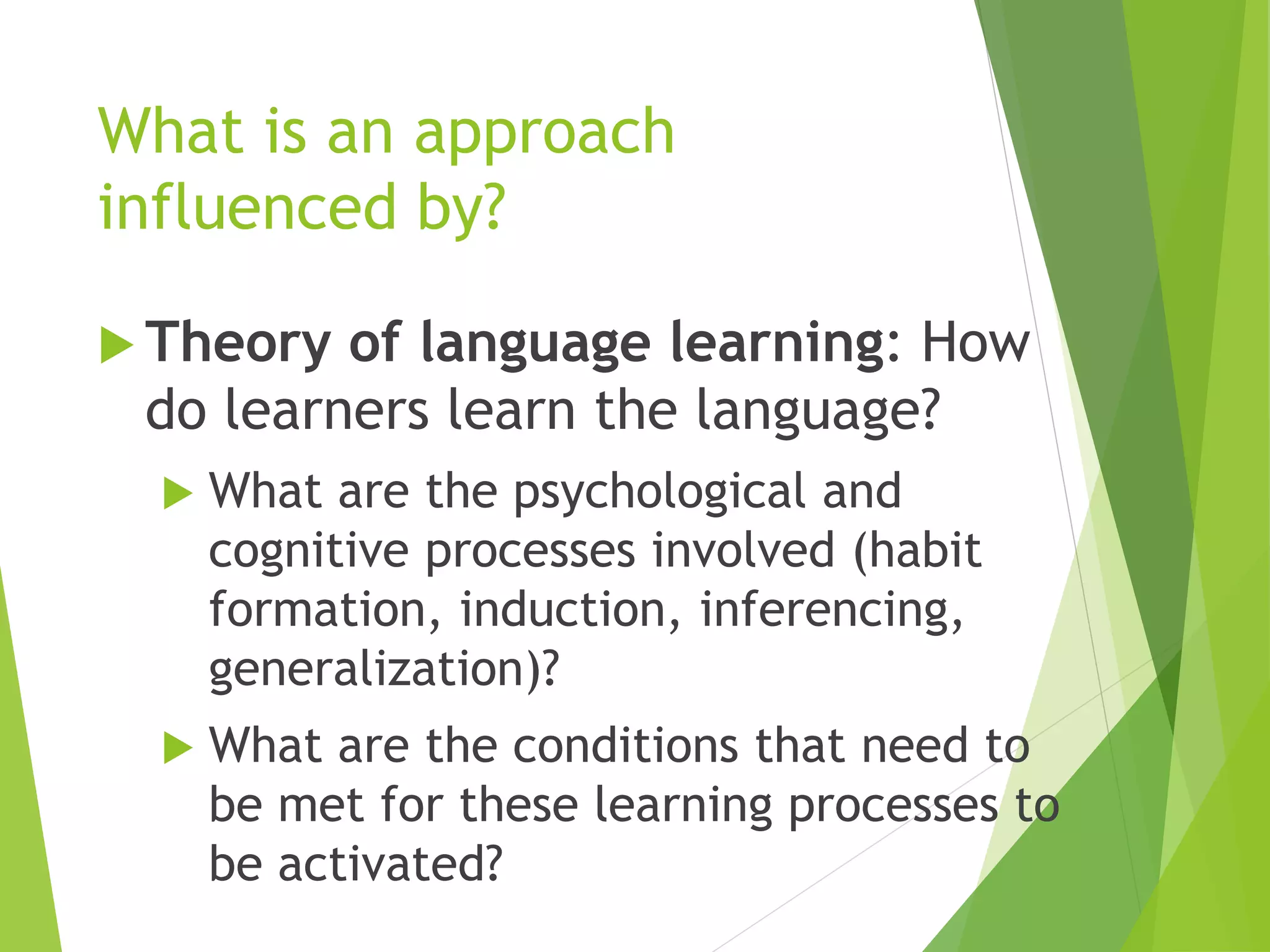 Language teaching approaches and methods | PPTX