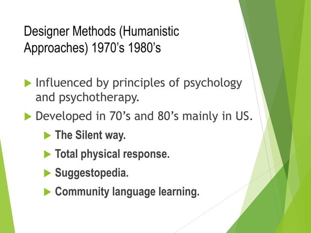 Language teaching approaches and methods | PPT