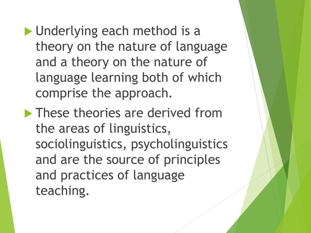 Language teaching approaches and methods | PPT