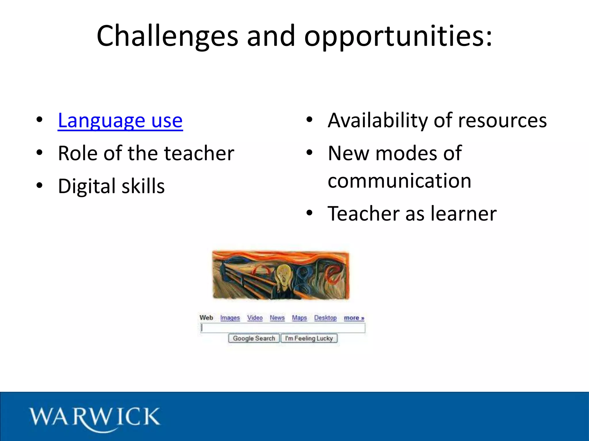 Language teaching in the digital age | PPTX