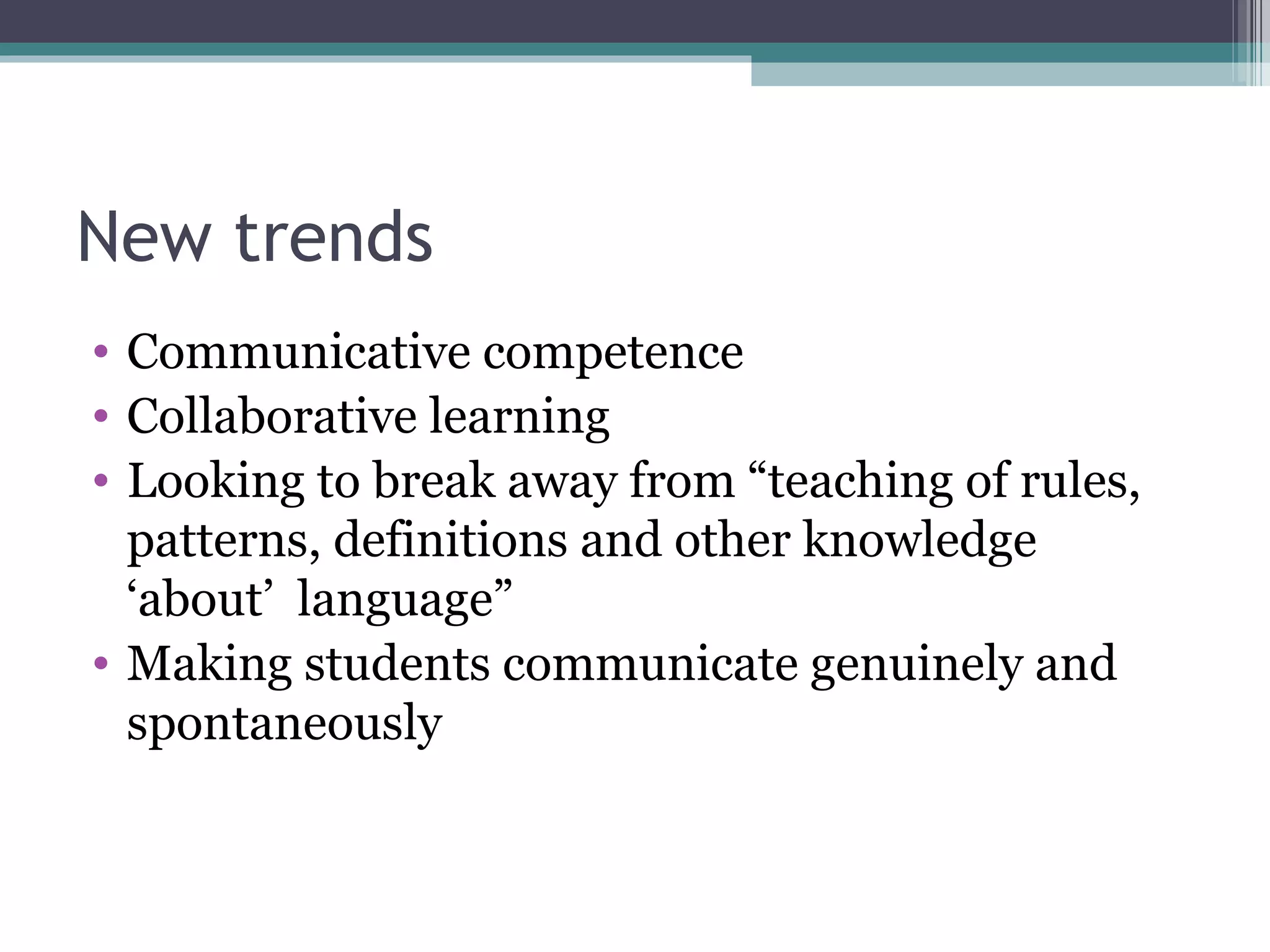 Language Teaching Methodology | PPT