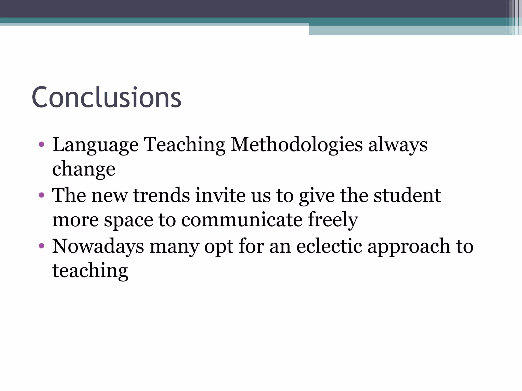 Language Teaching Methodology | PPT