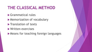 Language teaching methods | PPT