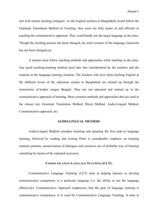 Language Teaching Methods | PDF | Education