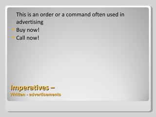 Unfamiliar Texts Year 10 | PPT | Advertising Industry | Industries