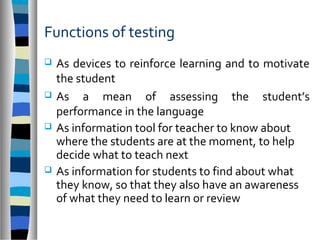 Language testing | PPT