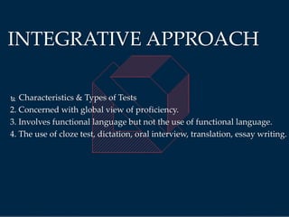 Language testing approaches & techniques | PPTX | Standardized Testing ...