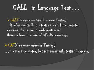 Language testing and evaluation | PPTX | Standardized Testing ...