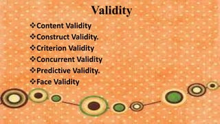 Language testing and evaluation validity and reliability. | PPTX