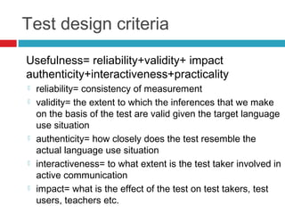 Language Testing | PPT
