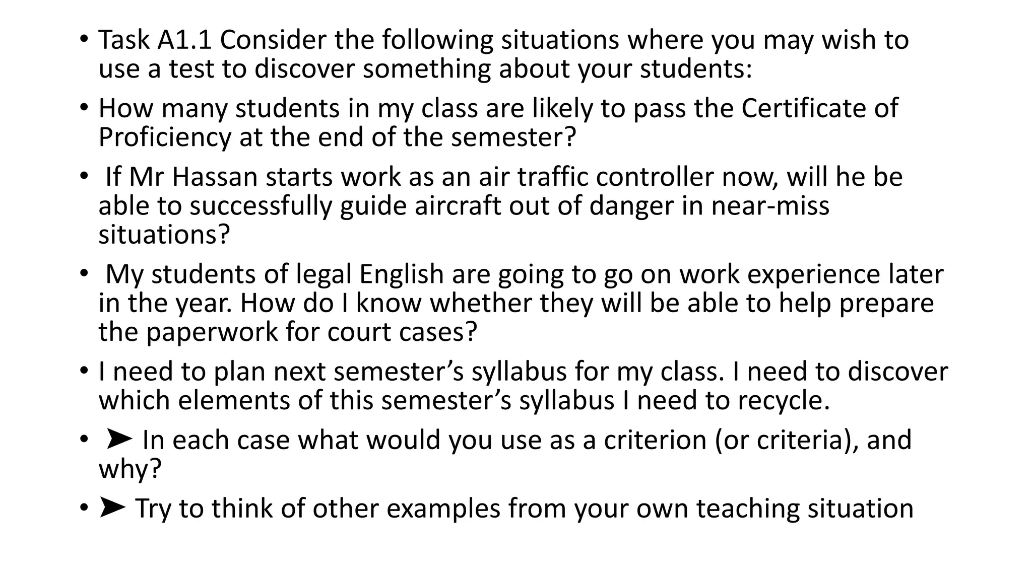 Language testing in all levels | PPT