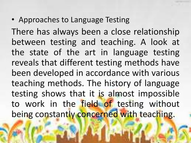 Language Testing/ Assessment | PPTX