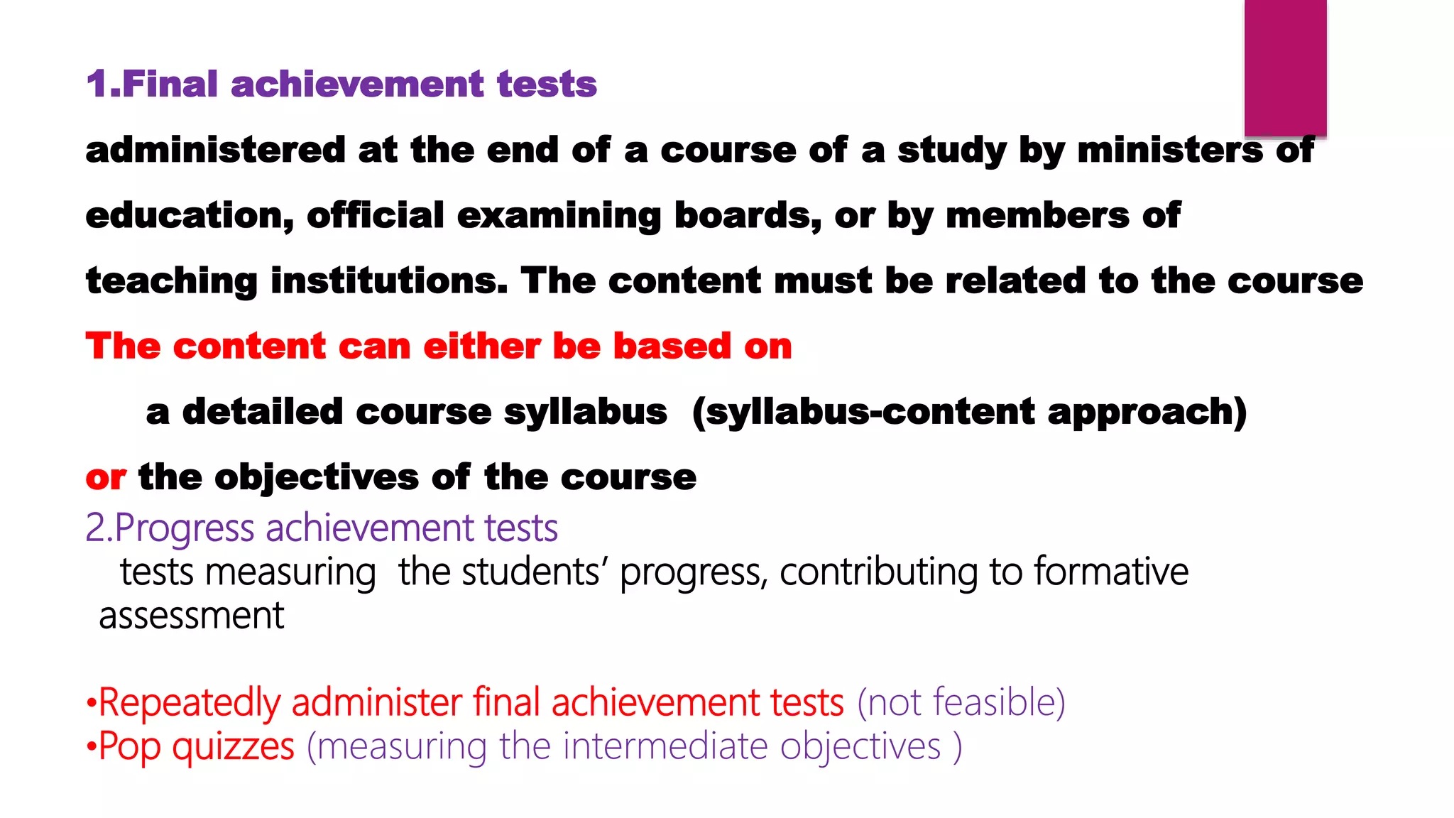 introducing language testing and assessment | PPTX