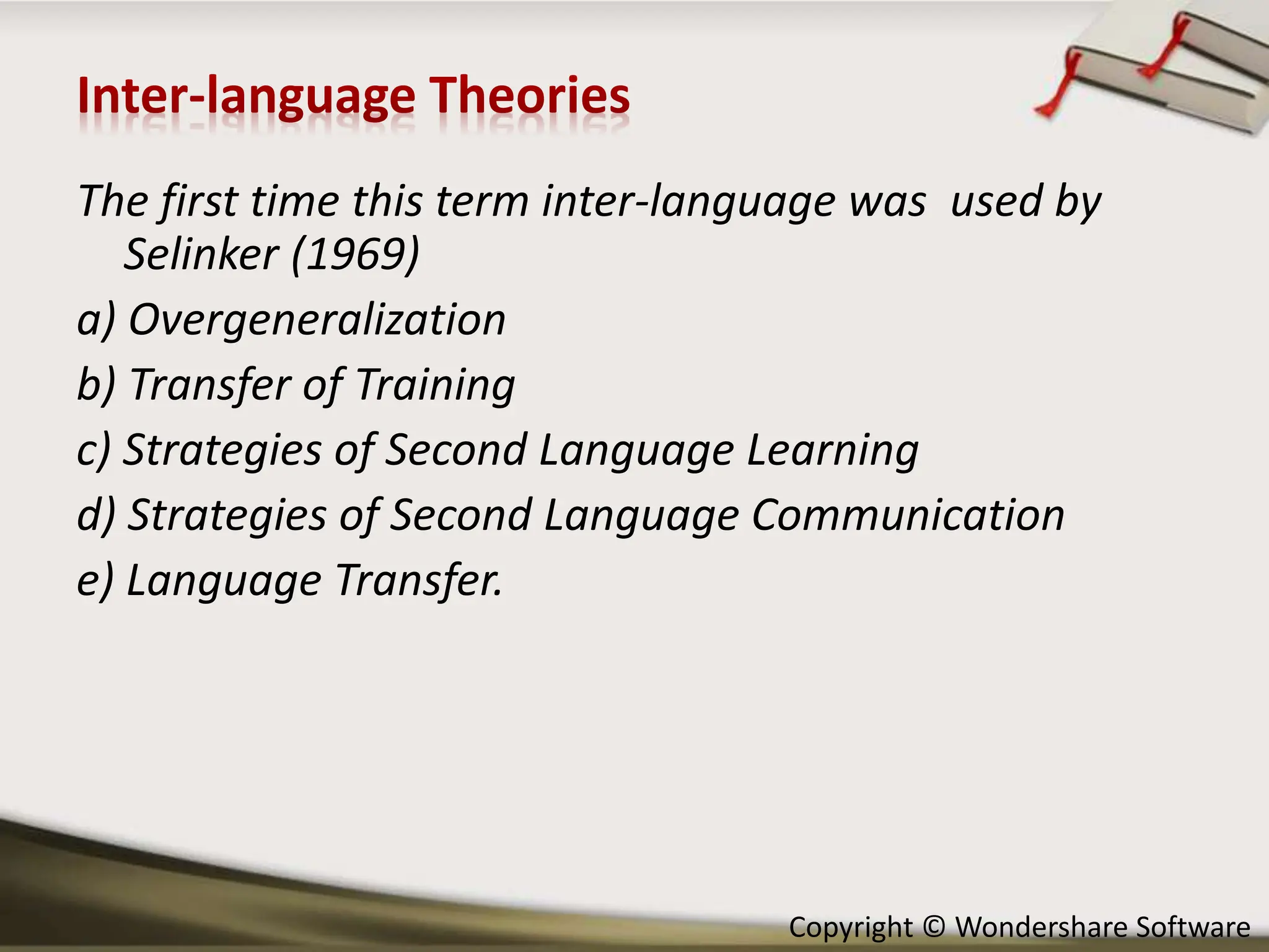 Language Theories based on language development | PPT
