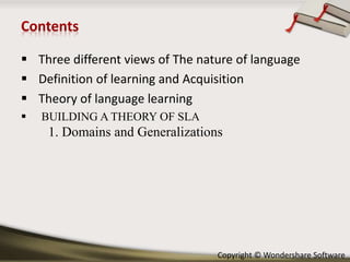 Language Theories based on language development | PPT