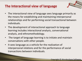 Language Theories based on language development | PPT