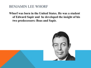 Language, thought and culture | PPTX