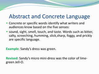 Language, Tone and Audience | PPTX