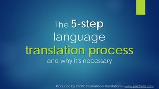The translation process top translators stick to like glue | PPT