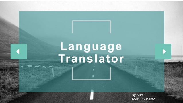 Language translator | PPTX