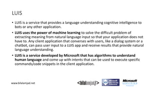 Language understanding intellegent service | PPT