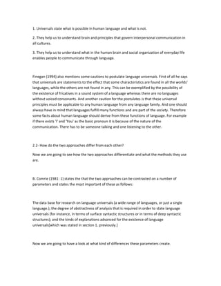 Language universals | RTF