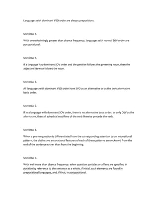 Language universals | RTF