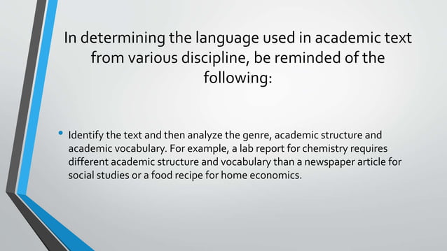 Language used in Different academic Discipline.pptx | Education