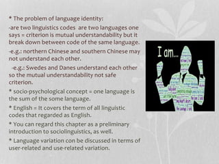 Language variation | PPTX
